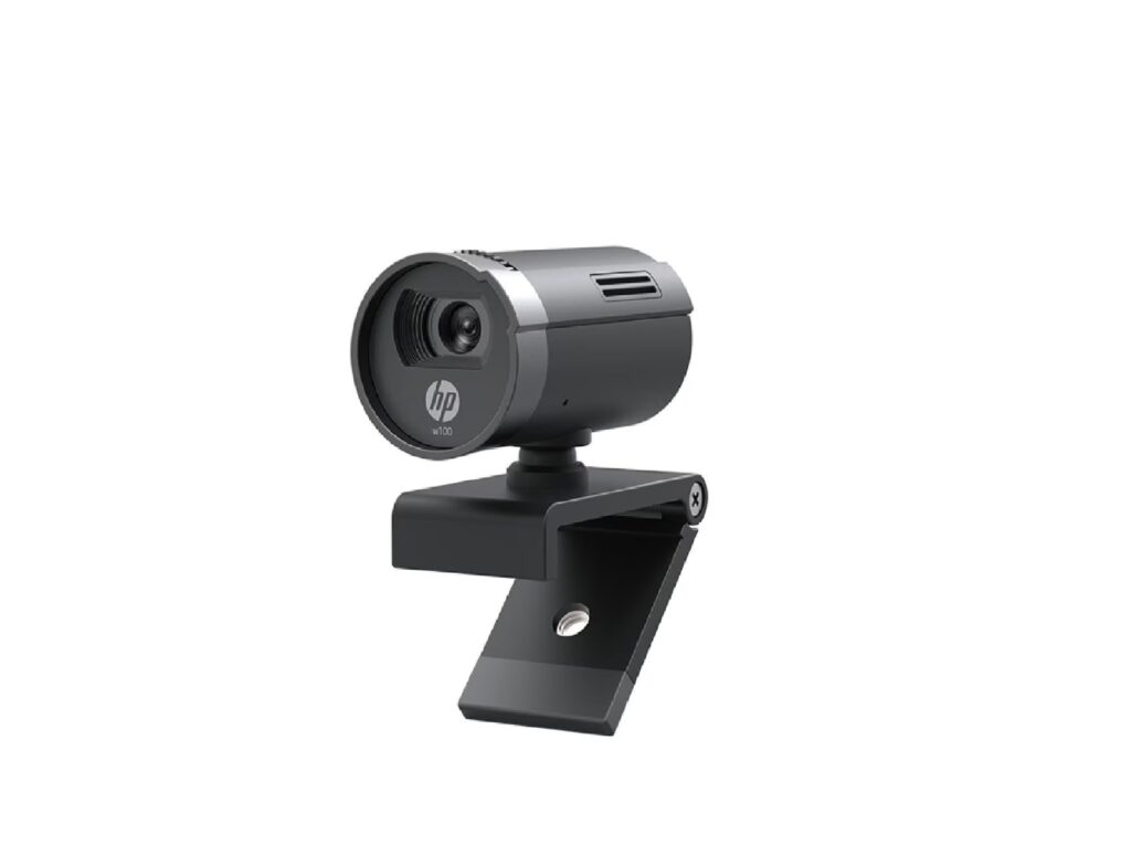 HP w100 480P 30 FPS Digital Webcam with Built-in Mic|For Zoom & Skype ...