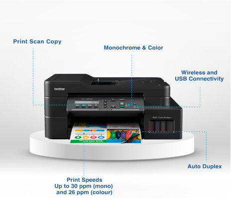 Brother DCP-T820DW Printer – Auto Duplex Printing, Print, Scan, Copy ...